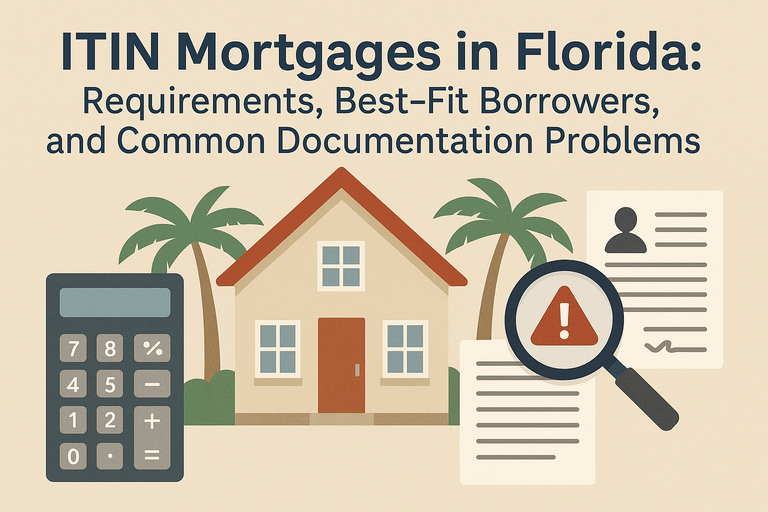 ITIN Mortgages in Florida: Requirements, Best-Fit Borrowers, and Common ...